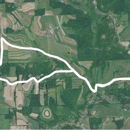 Training auf dem Land Wanderweg - Kittanning, Pennsylvania, Vereinigte ...