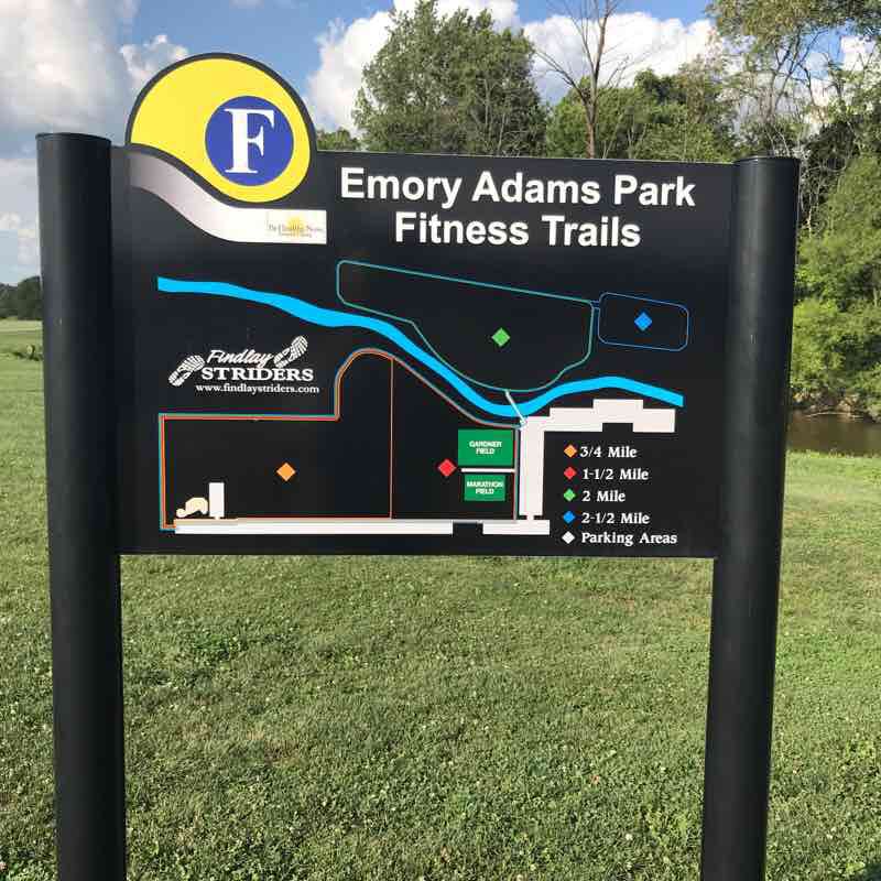 Emory Adams park walk in Ohio | Walking Map