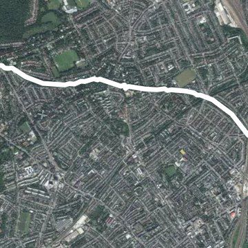 Parkland Walk from Finsbury Park to Highgate Tube in England | Walking Map