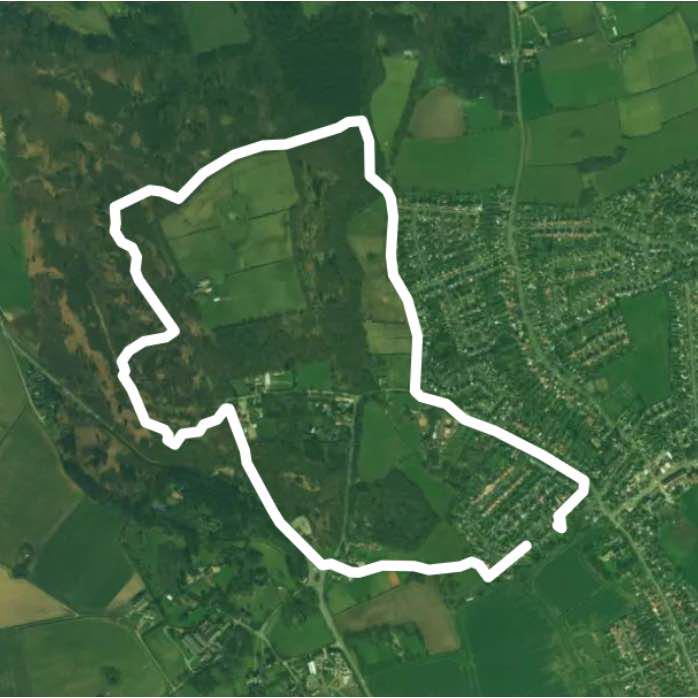 Walk from Irby over Thurstaston Hill in England | Walking Map