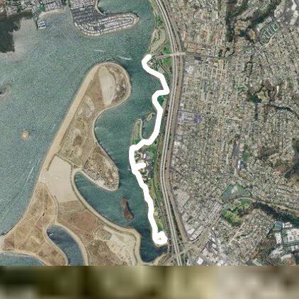 Mission bay in California | Walking Map