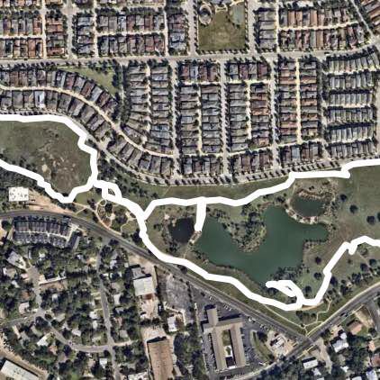 Mueller Park - Southwest Greenway in Texas | Walking Map