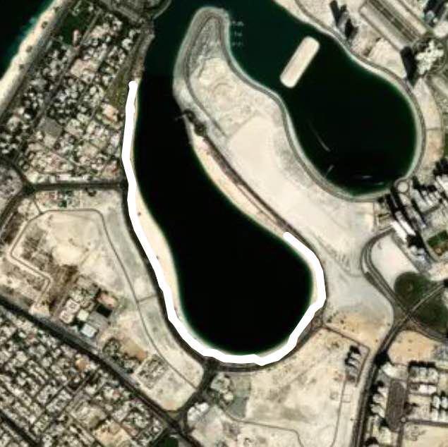 Mamzar open beach Run Trail - Dubai, Emirate of Dubai, United Arab ...