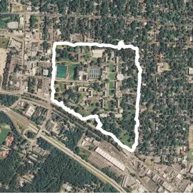 Duke wall in North Carolina | Walking Map