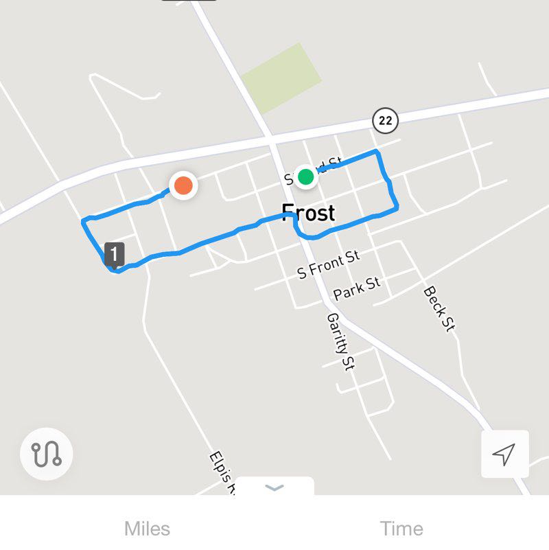 City Walk Trail - Frost, Texas, USA | Pacer