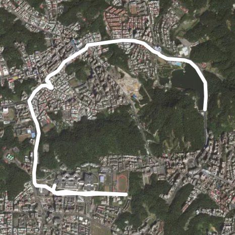 Neihu Sanzong to Dahu Park in Taipei City | Walking Map