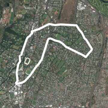 8km in Rondebosch in Western Cape | Walking Map