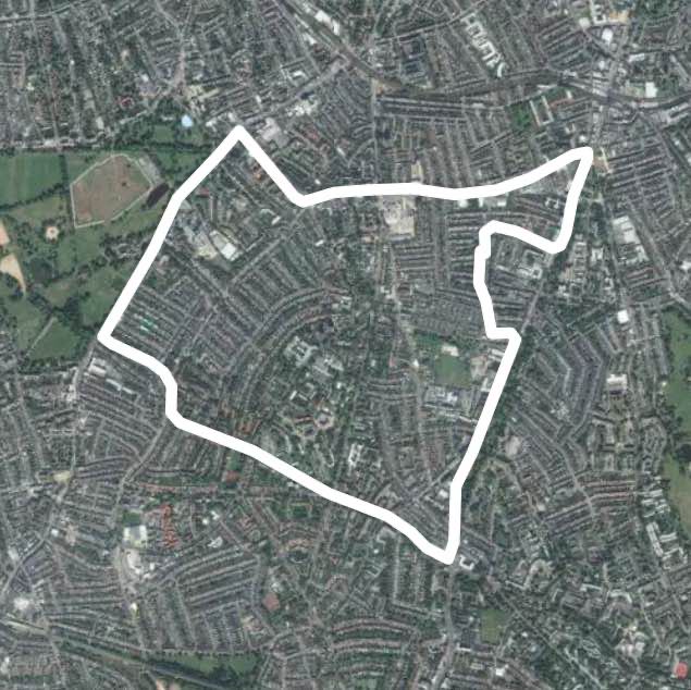 Brixton hill in England | Walking Map