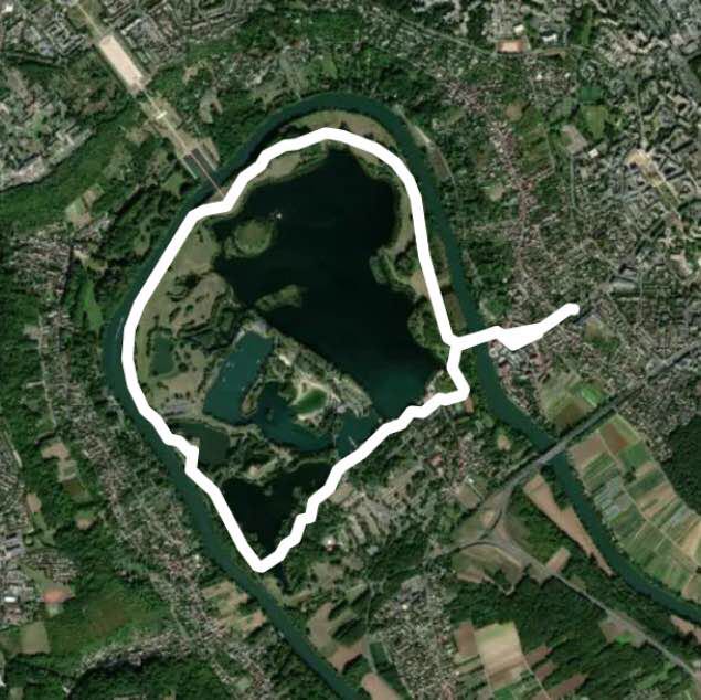 Tour des etangs Cergy depart Port Cergy in Île-de-France | Walking Map