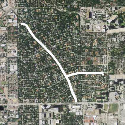 tanglewood boulevard trail | Walking Map