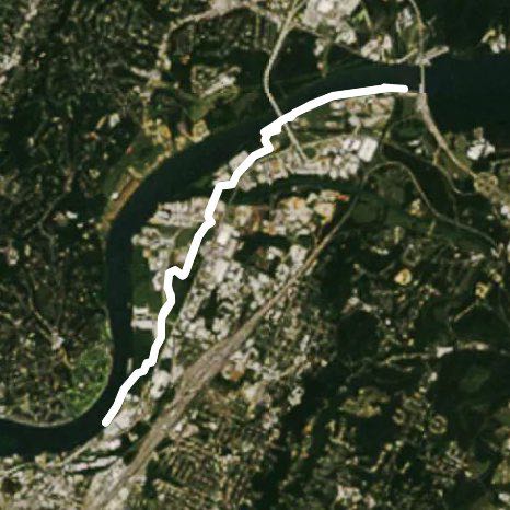 Chattanooga Riverwalk in Tennessee | Walking Map