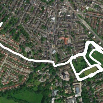 Didsbury Park in England | Walking Map