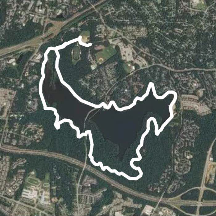 Lake Johnson starting at Crowder Woodland Center Run Trail - Raleigh ...
