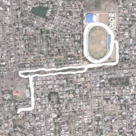 Patliputra sports complex Walk Trail - Lohia Nagar, Patna, India | Pacer