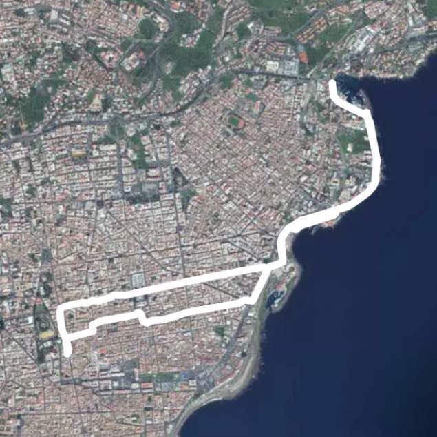 Waterfront every catania in Sicilia | Walking Map