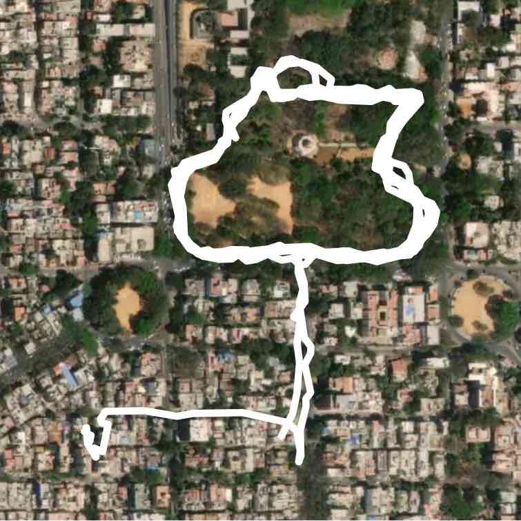 KR Park in Karnataka | Walking Map