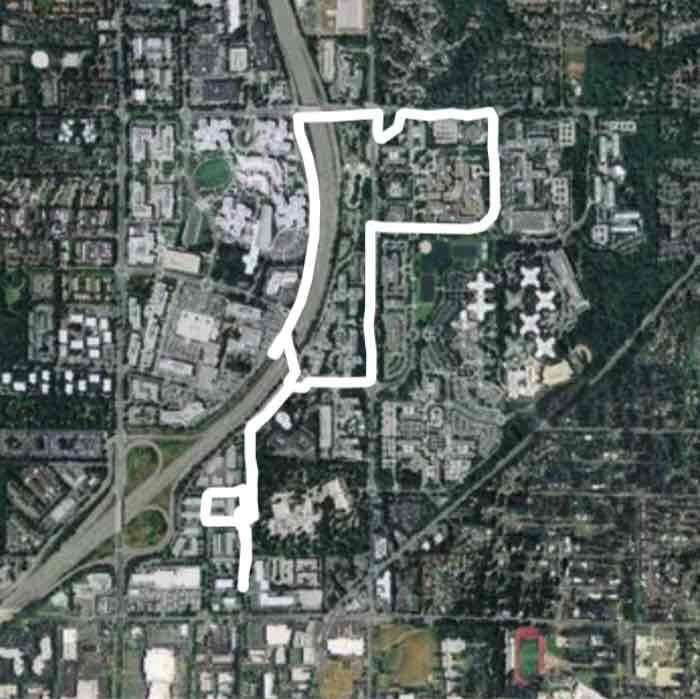 Overlake-Microsoft East and West Campus-Overlake | Walking Map