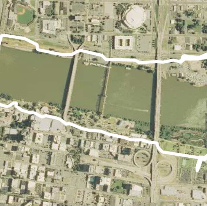 Clinton Library trail in Arkansas | Walking Map