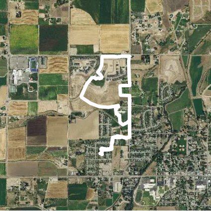 A walk by cemetery Trail - Middleton, Idaho, USA | Pacer