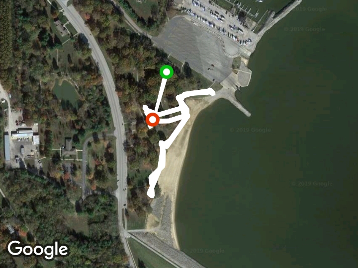 Map Of Dam West Carlyle Lake