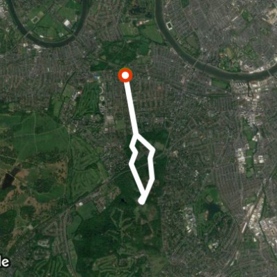 Wimbledon common in England | Walking Map