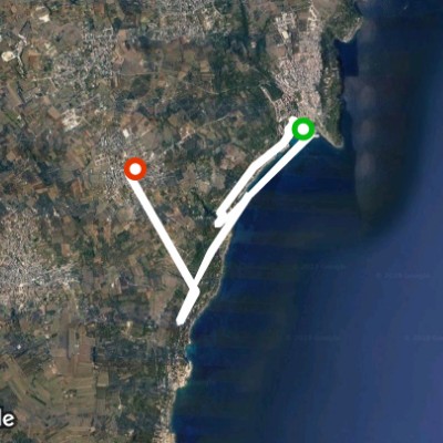 Via Litoranea per Tricase | Walking Map