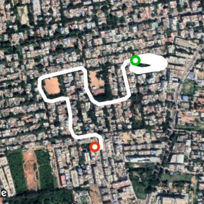 Route near AECS Layout Walk Trail - Bangalore, India | Pacer