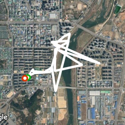 첨단지구 영산강변 Walk Trail - Gwangsan-gu, Gwangju, South Korea | Pacer