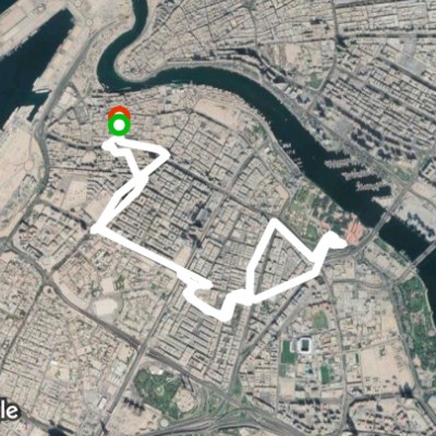 Al RAFFA to Al Karama. Walk Trail - Dubai, Emirate of Dubai, United ...