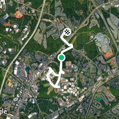 Voie verte UNCC in North Carolina | Walking Map