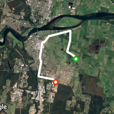 Worrigge to terara | Walking Map