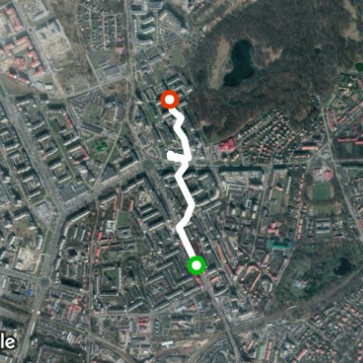 Gorky street Walk Trail - Kaliningrad, Kaliningrad Oblast, Russia | Pacer