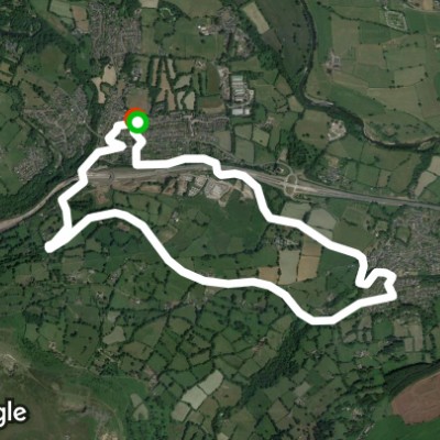 Govilon/Red path Walk Trail - Llanelly, Abergavenny, Wales | Pacer