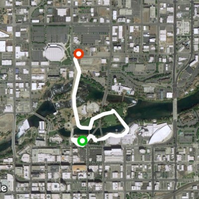 Riverfront Park in Washington | Walking Map