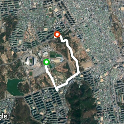 Pungam Sports Park Walk - Seo-gu, Gwangju, South Korea | Pacer