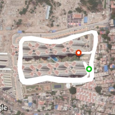 TAISHA walking path Sendero - Virugambakkam, Chennai, India | Pacer