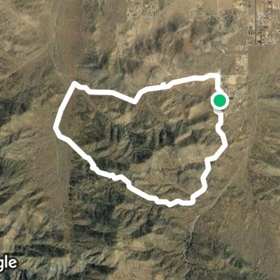 Black Rock west side loop. Walk Trail - Yucca Valley, California, USA ...