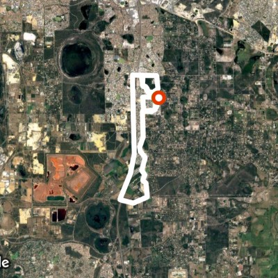 20km Route - Cycle Walk Trail - Perth, Western Australia, Australia | Pacer