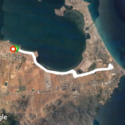 Crystal Sea to Cabo de Palos Mar Menor Walk Trail - Islas Menores ...