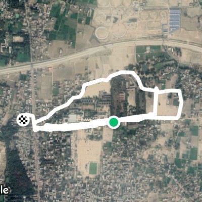 Route near Lamhi Walk Trail - Varanasi, India | Pacer