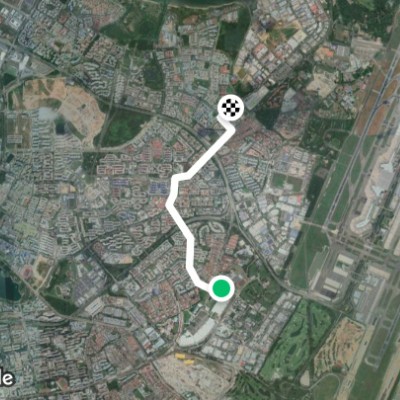 SUTD to Loyang Point | Walking Map