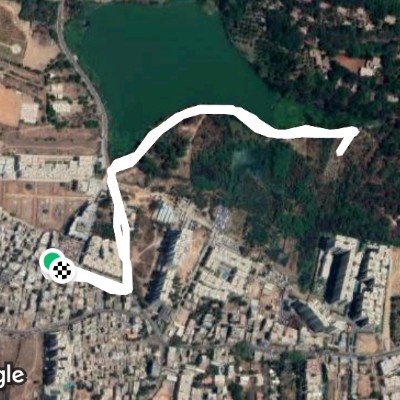 My Lake Walk & jog Trail - Whitefield, Bangalore, India | Pacer
