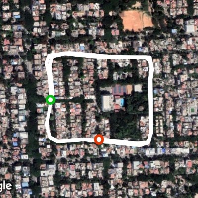 Indiranagar Park in Karnataka | Walking Map