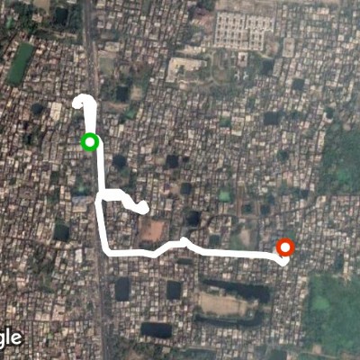 Route near Baranagar Walk Trail - Kolkata, India | Pacer