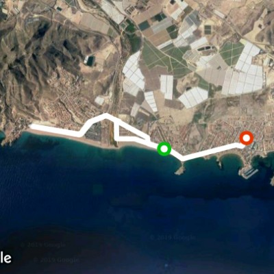 Morning route, harbor beaches to oasis Walk Trail - Mazarrón, Spain | Pacer