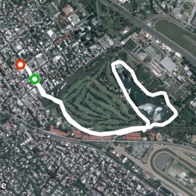 Palermo lakes Walk Trail - Comuna 13, Buenos Aires, Argentina | Pacer