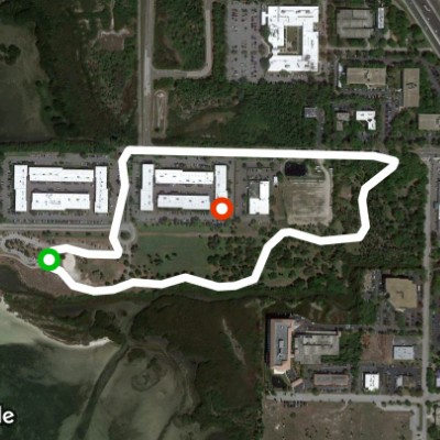 Cypress Point Park trail Walk - Tampa, Florida, USA | Pacer