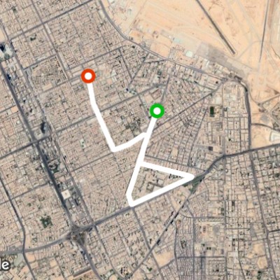 Route near As Sulaymaniyah in Riyadh Province | Walking Map