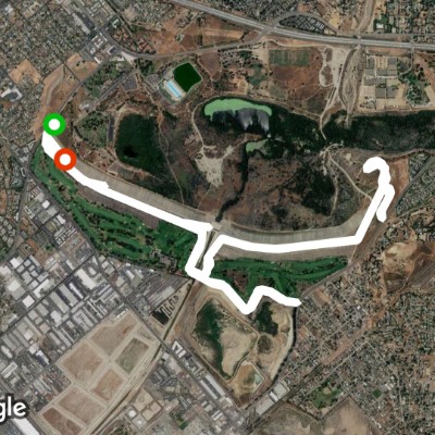 Hansen Dam in California | Walking Map