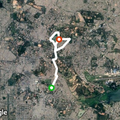 Floral Long distance Helasuru Ulsoor lake trail in Karnataka | Walking Map